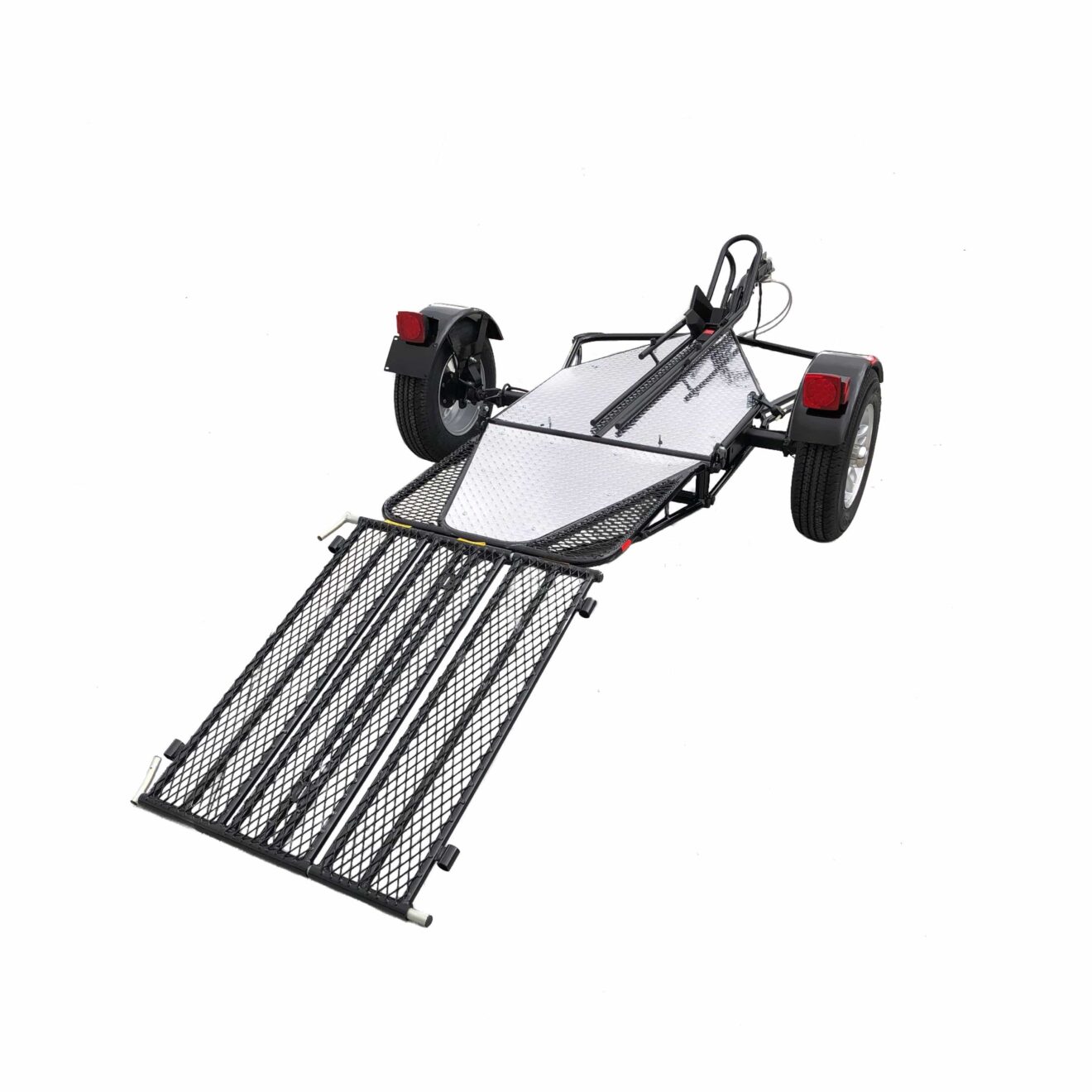 Alpha Sport Single Ride-Up Folding Motorcycle Trailer – AUTOLIFTS