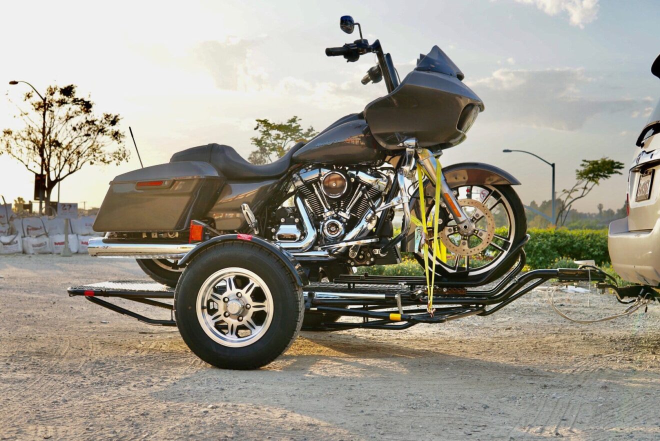 Alpha Sport Single Ride-Up Folding Motorcycle Trailer – AUTOLIFTS