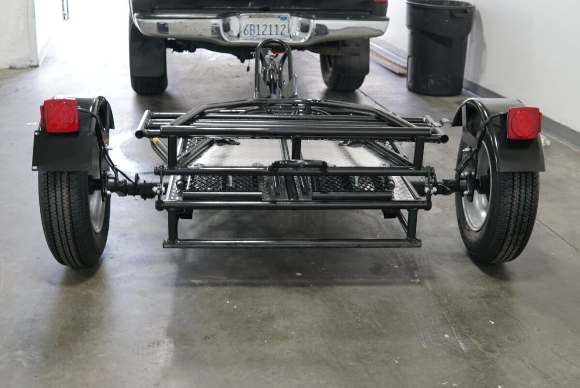 Alpha Sport Single Ride-Up Folding Motorcycle Trailer – AUTOLIFTS