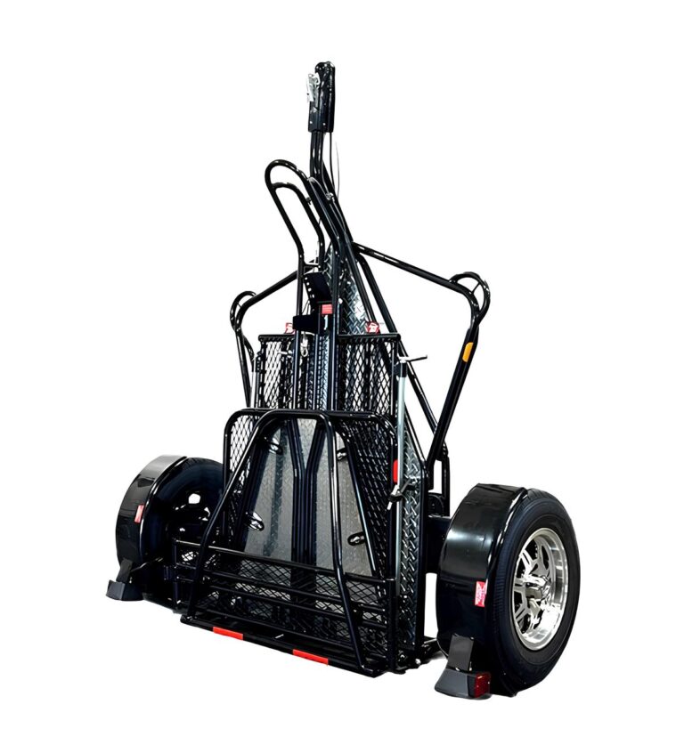 Alpha Sport Single Ride-Up Folding Motorcycle Trailer – AUTOLIFTS