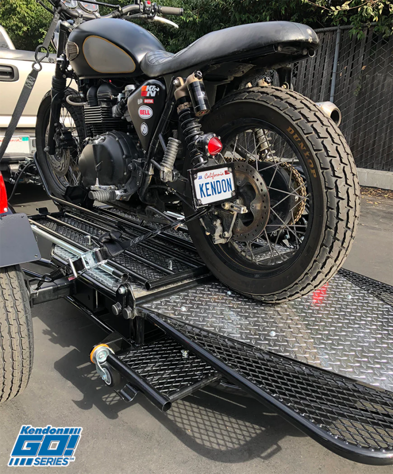 Go! Series Single Rail Ride-Up Folding Motorcycle Trailer – AUTOLIFTS