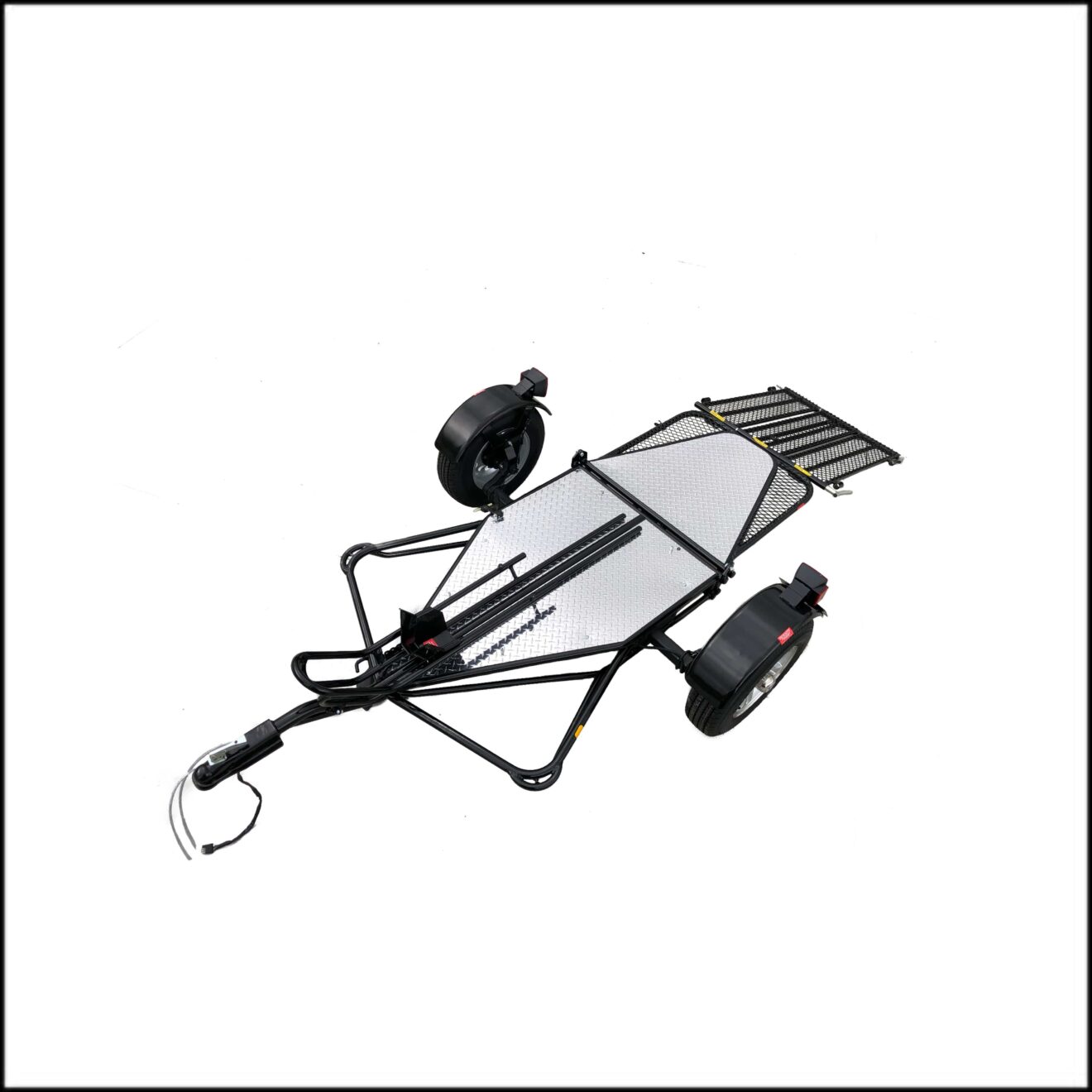 Alpha Sport Single Ride-Up Folding Motorcycle Trailer – AUTOLIFTS
